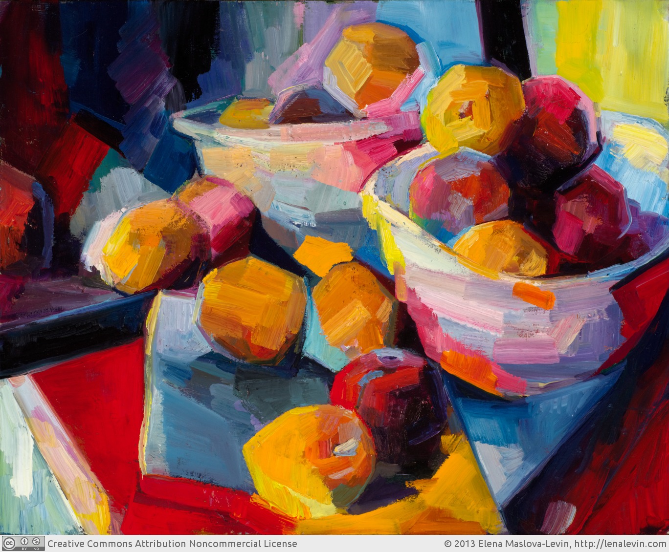 Elena Maslova-Levin's paintings – Colour study for Sonnet 43 (When most ...